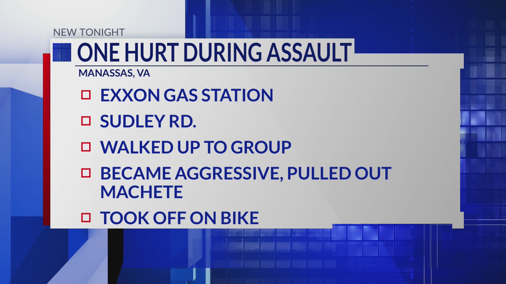 1 hurt after being attacked with machete outside gas station in ...