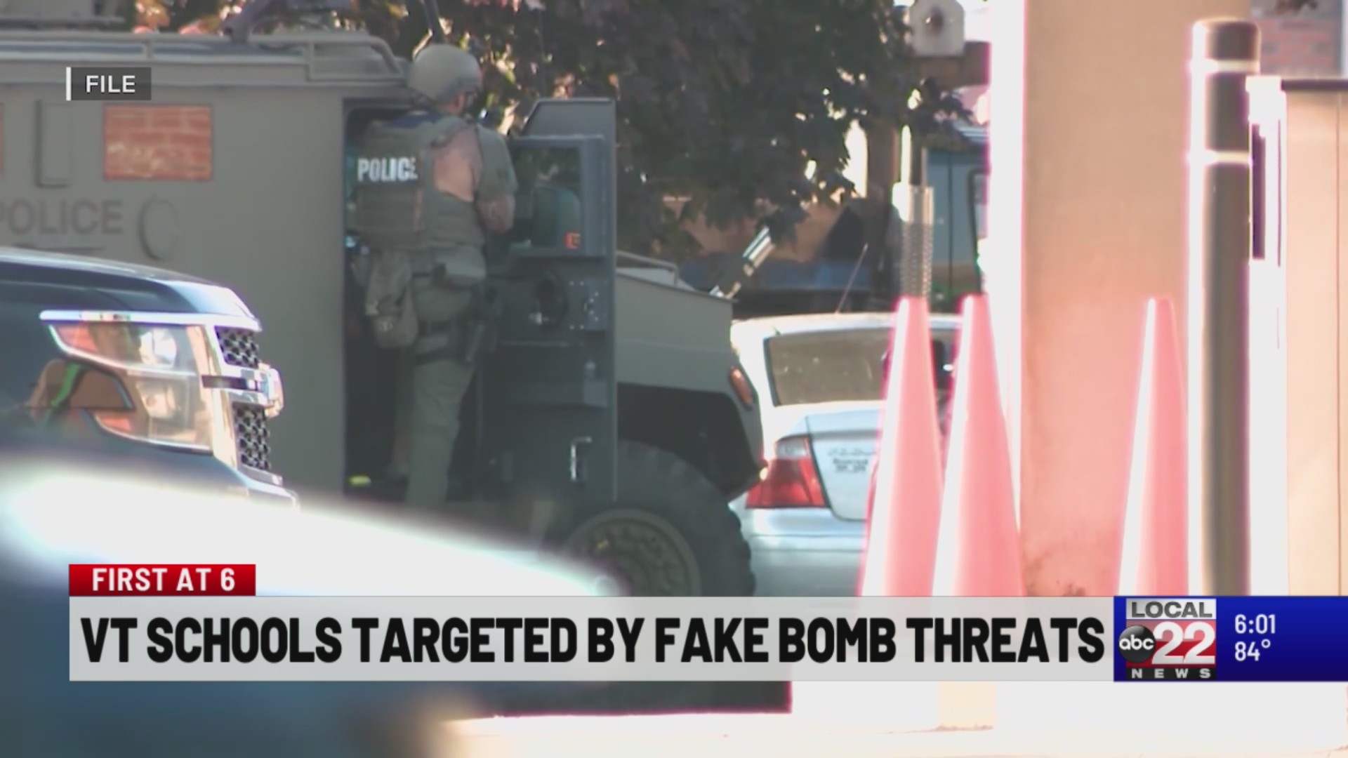 Fake bomb threats at 7 Vermont schools, all safe
