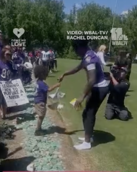 WATCH: Cleats for candy? Baltimore Ravens wide receiver makes trade ...