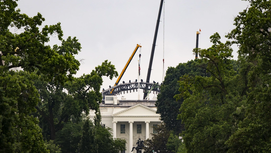 Trump likens White House UFC arena to Eiffel Tower