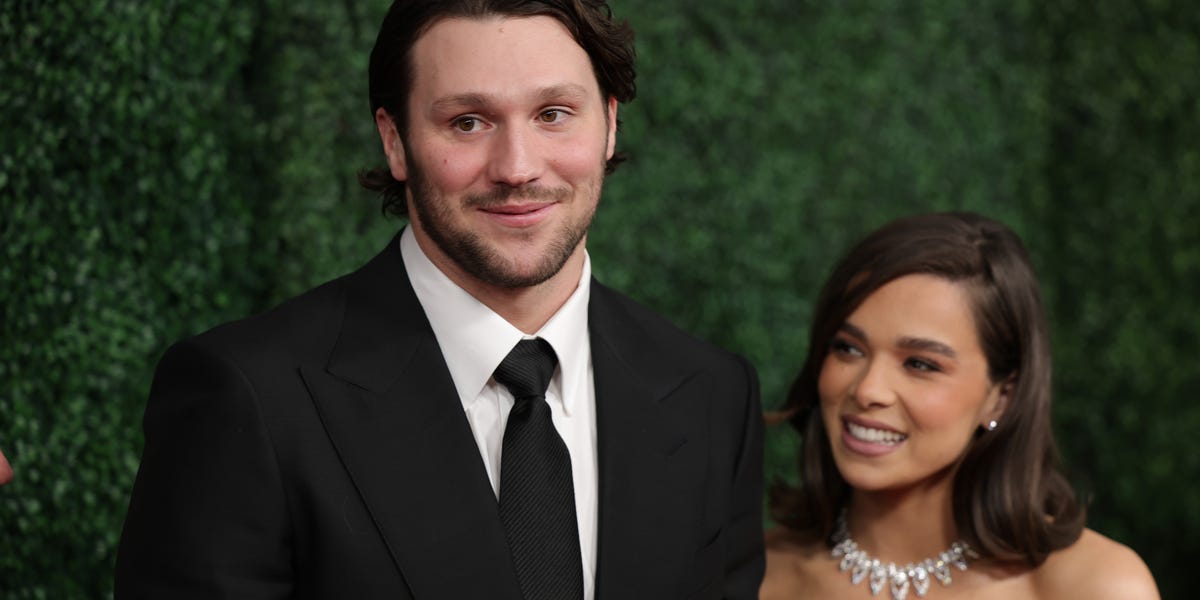 Hailee Steinfeld and Josh Allen celebrate their first anniversary