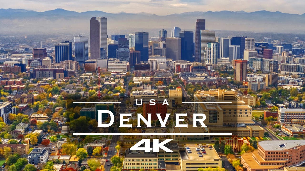Denver, Colorado from above in stunning 4K drone views