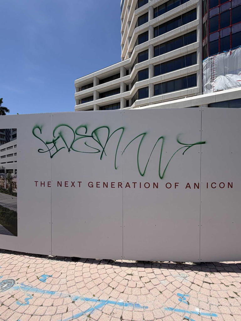 Man accused of graffiti spree in downtown West Palm Beach arrested