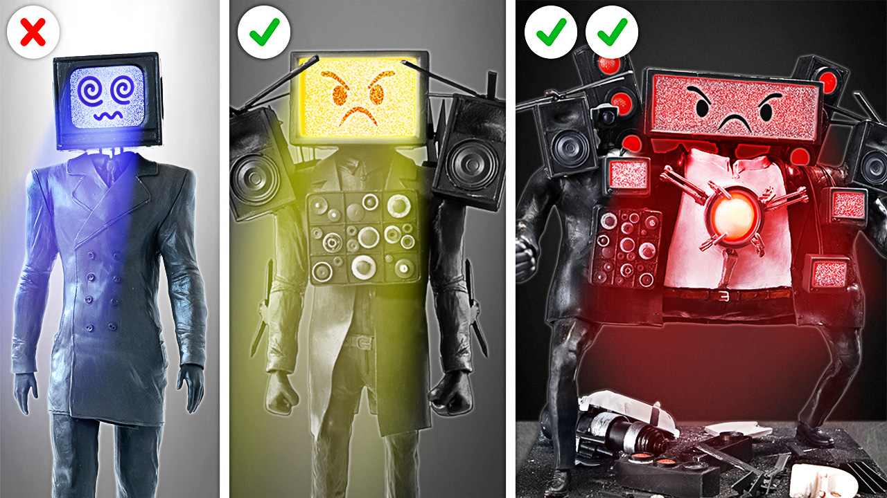 Transforming TV man into a mighty titan