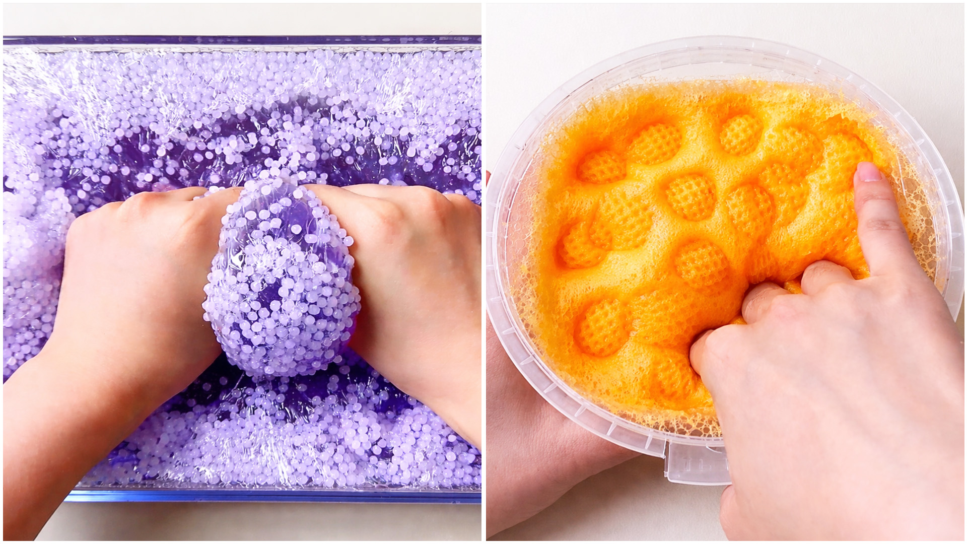 Slime mixing and stretching textures