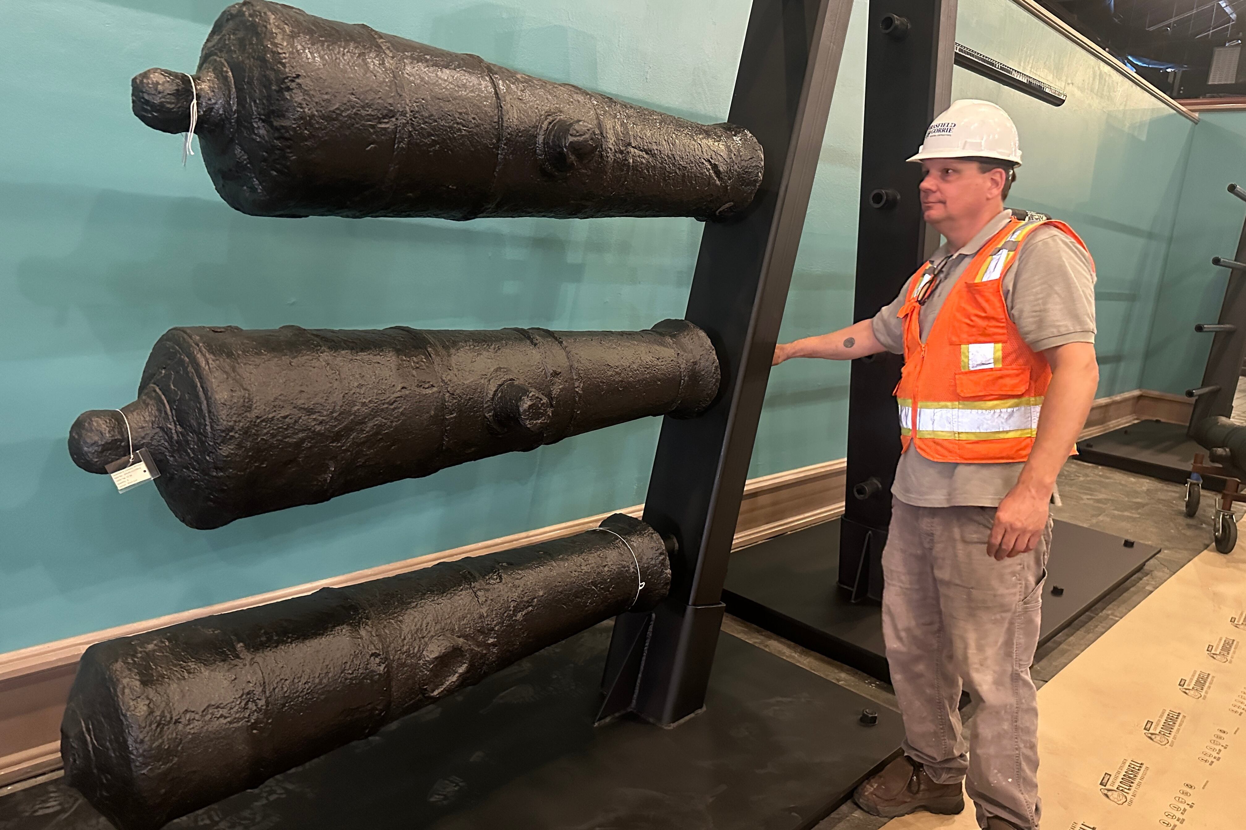 Once-sunken cannons from revolution go on display at Ga. museum