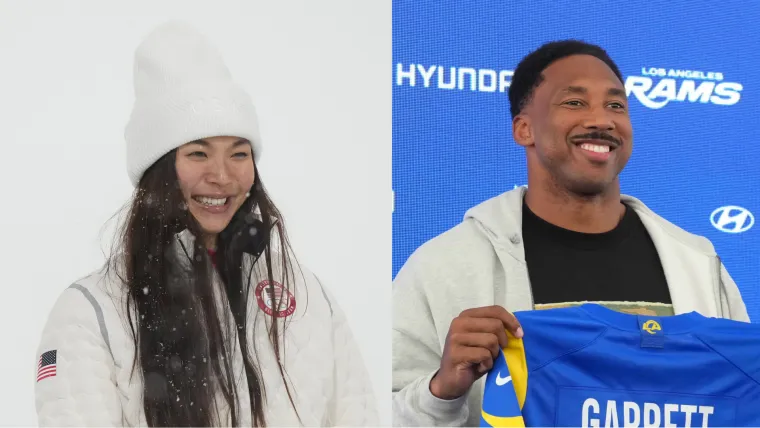 Chloe Kim reacts to boyfriend Myles Garrett trade