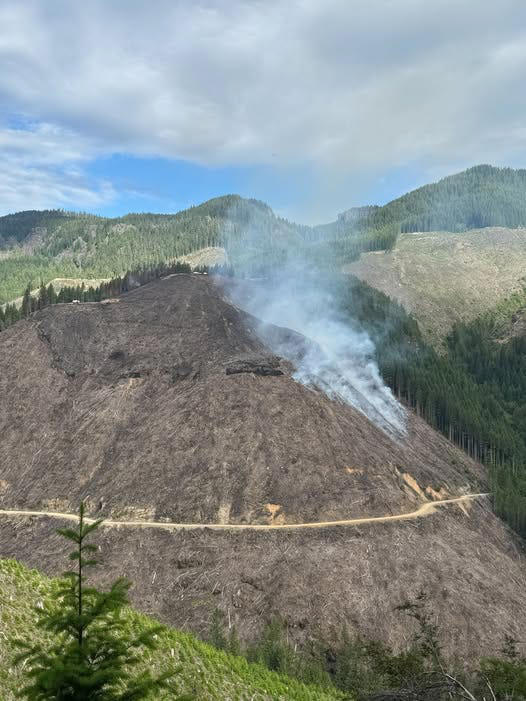 Kinney Ridge fire mapped at 19 acres in clearcut near Detroit Lake