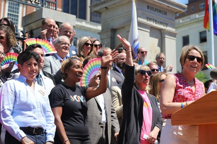 Officials unite around pride flag, condemn 'real enemy'