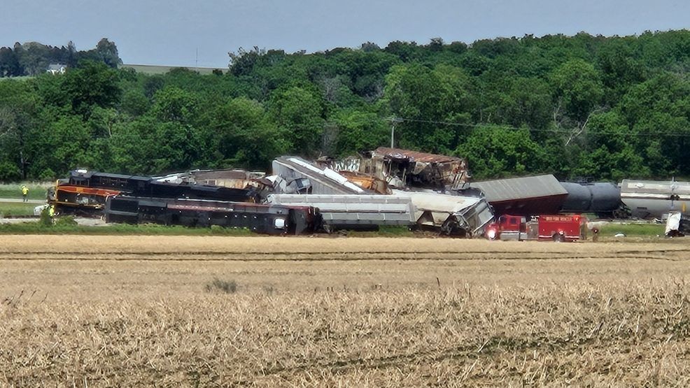 One dead, one airlifted after semi hits freight train near Victor; 17 ...