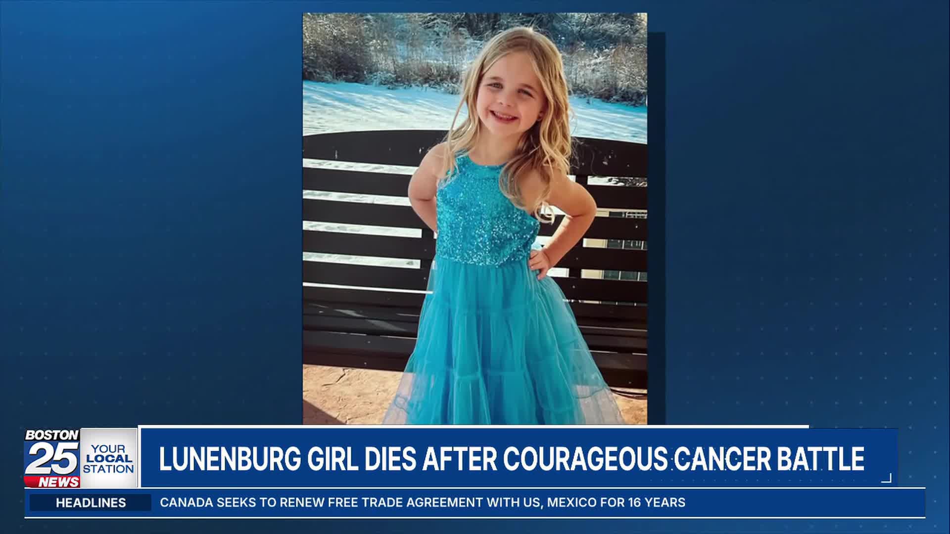 Lunenburg first-grader dies after battle with brain tumor