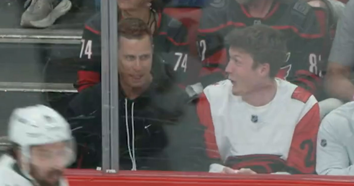 Jon Scheyer, Kon Knueppel mic'd up for Carolina Hurricanes’ Stanley Cup ...