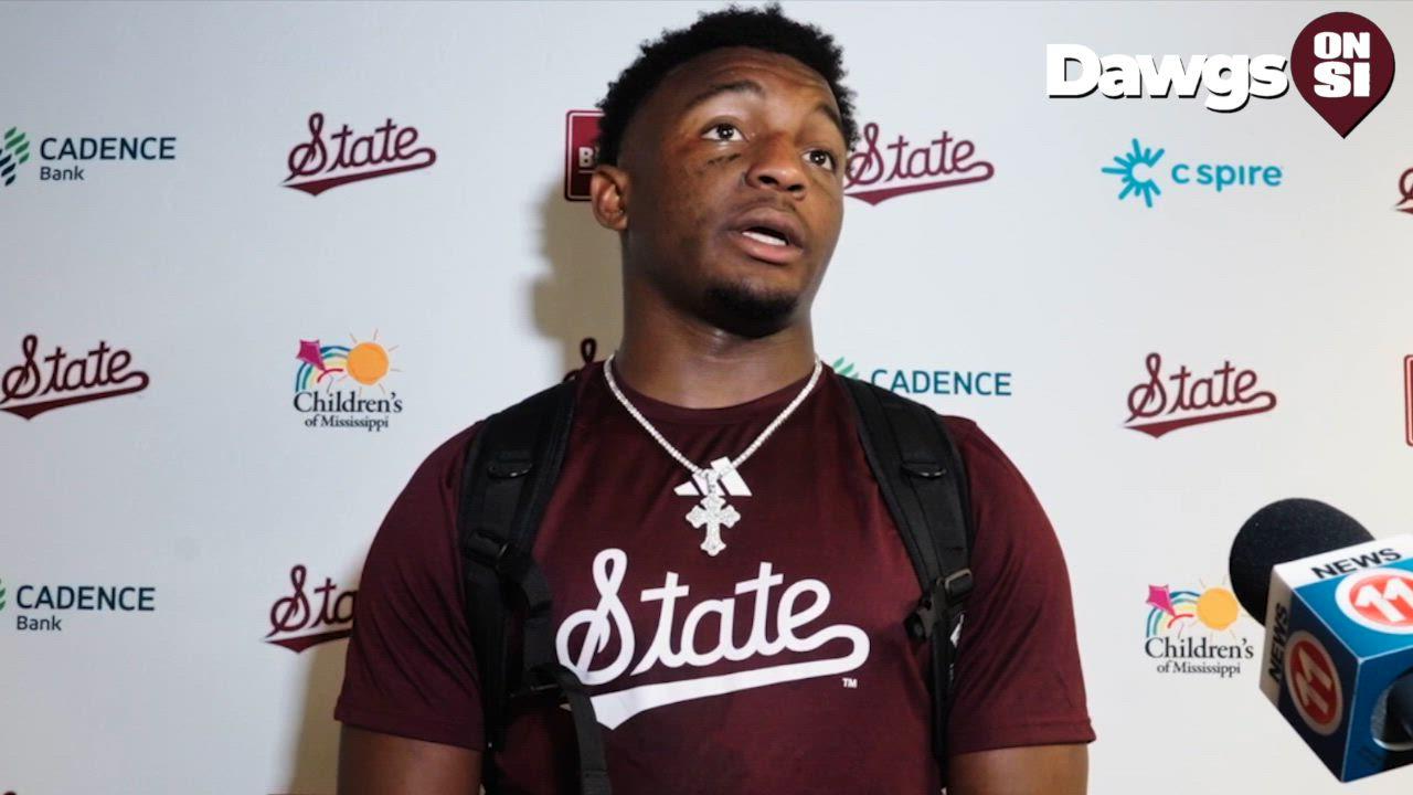 Mississippi State Bulldogs defensive back Isaac Smith on defense ...