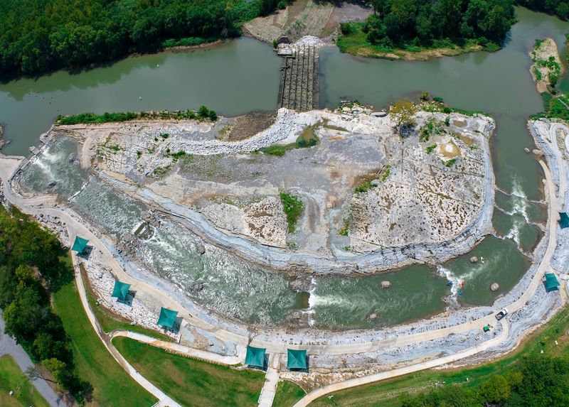 The hidden Oklahoma white-water channel where you can tube down 8 drop ...