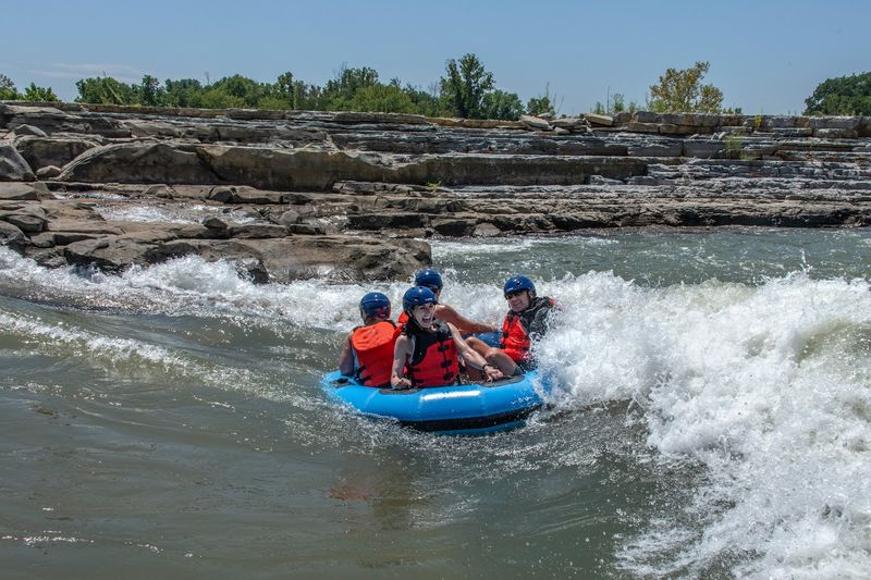 The hidden Oklahoma white-water channel where you can tube down 8 drop ...