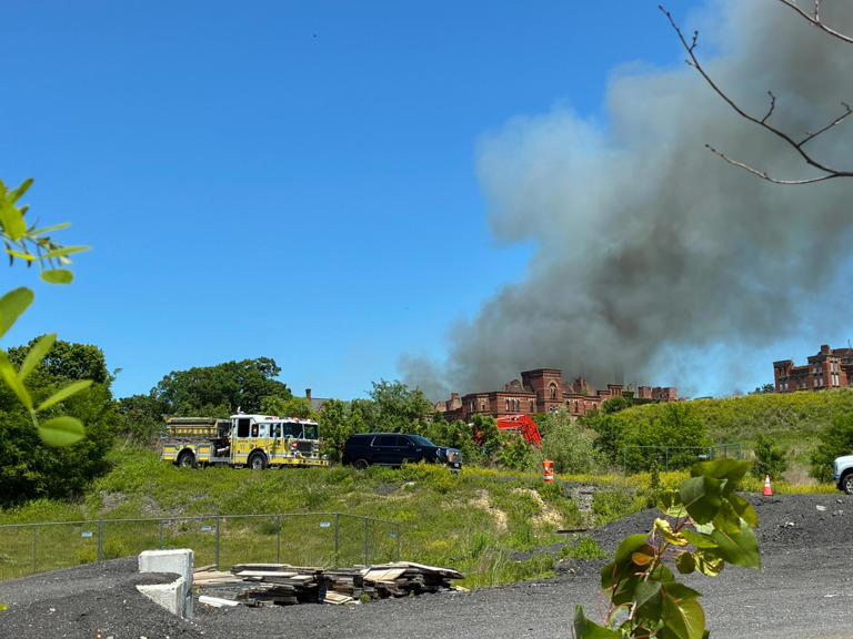 Former Hudson River Psychiatric Center ablaze in structure fire