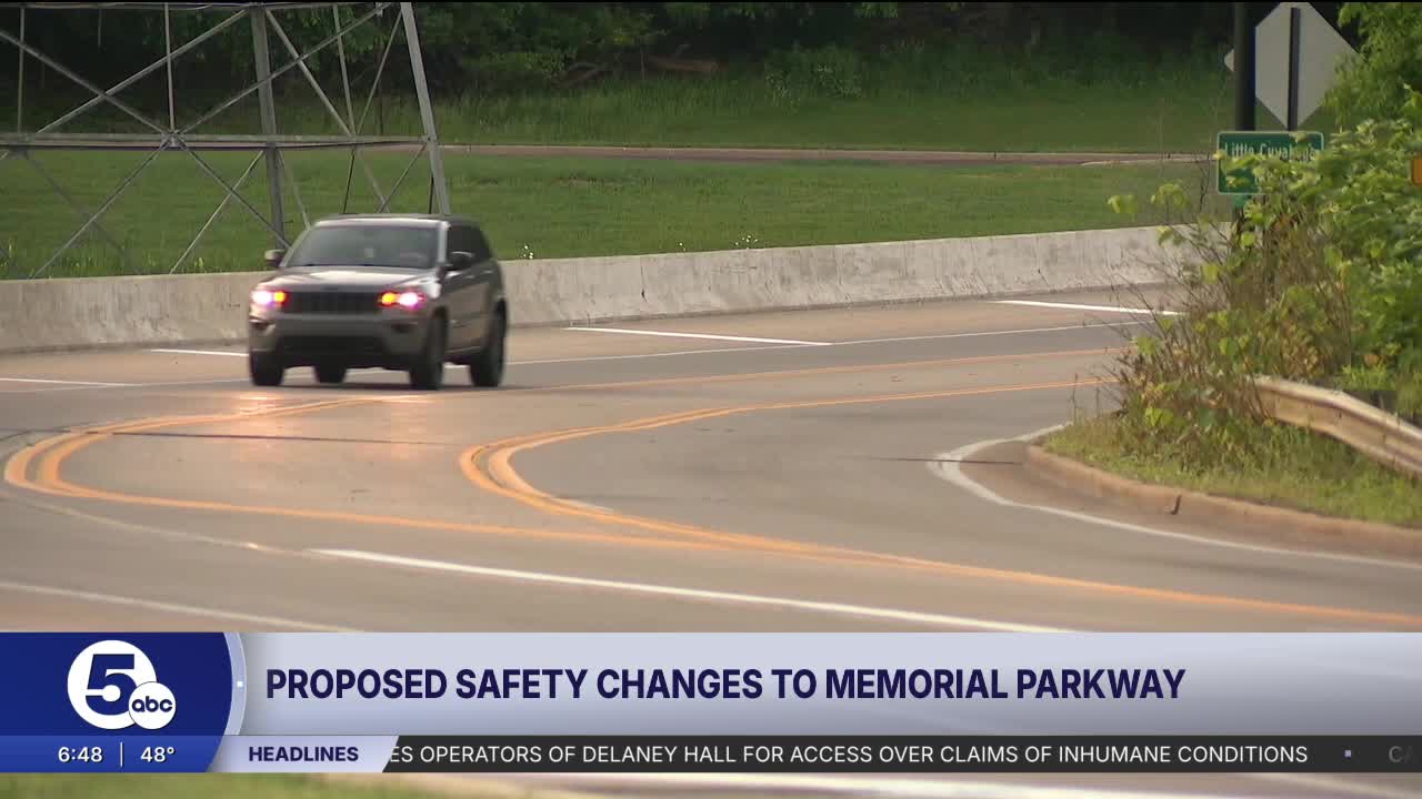 Proposed changes to memorial parkway