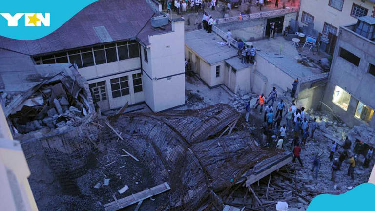 Storey building collapses in Adenta after downpour, several people trapped