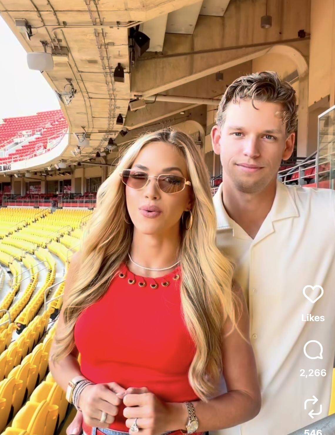 From Arrowhead, Gracie Hunt & fiance Derek Green announce World Cup ...