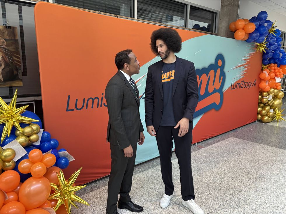Colin Kaepernick promotes his AI app for students at Philly school ...