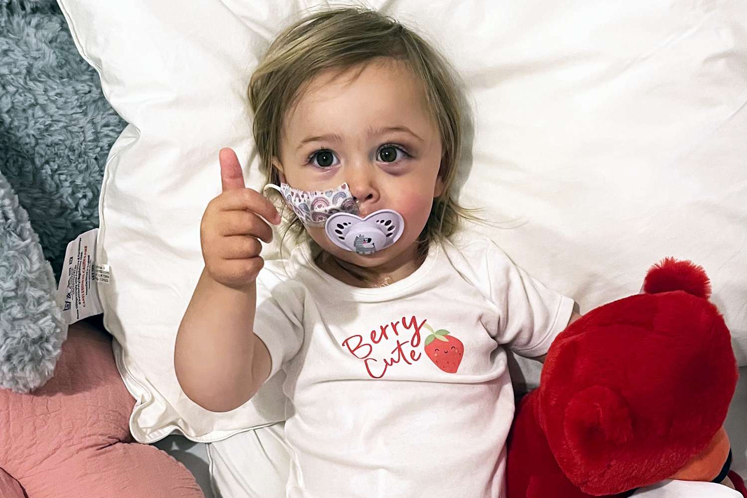 Parents took their one-year-old to the doctor for a 'small lump' on her ...