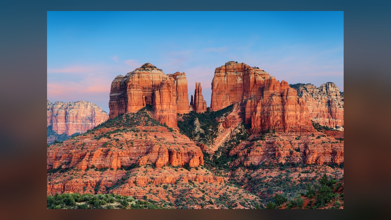 The canyon walls around Sedona show 300 million years of Earth stacked ...