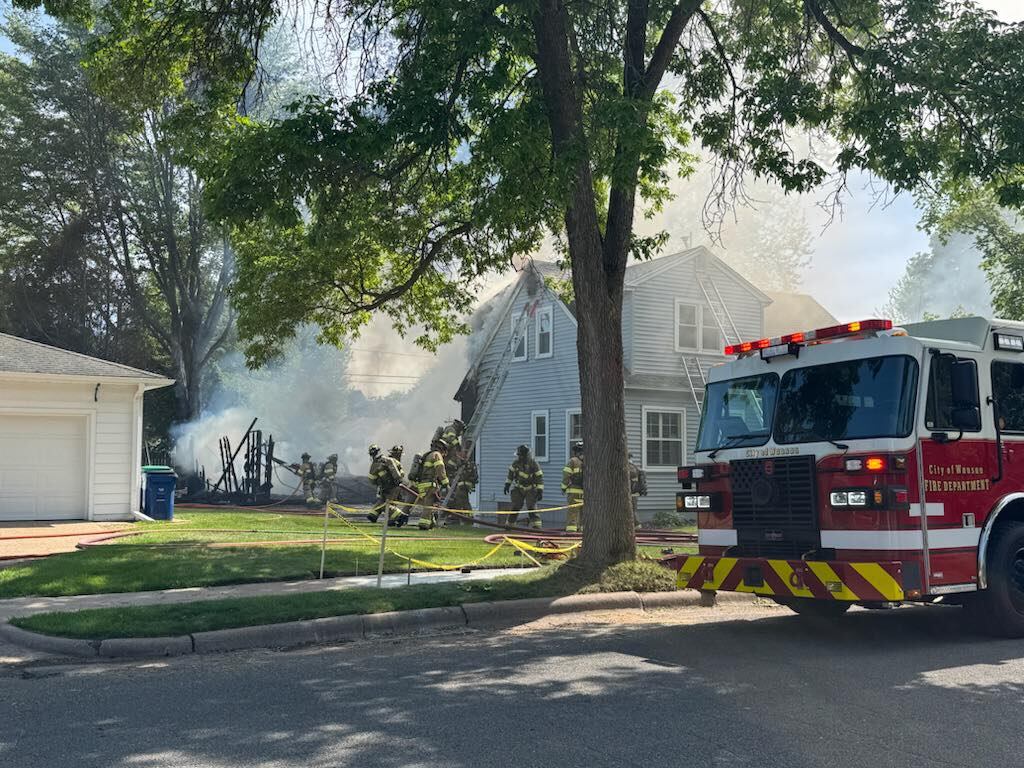 Crews investigating garage fire in Wausau