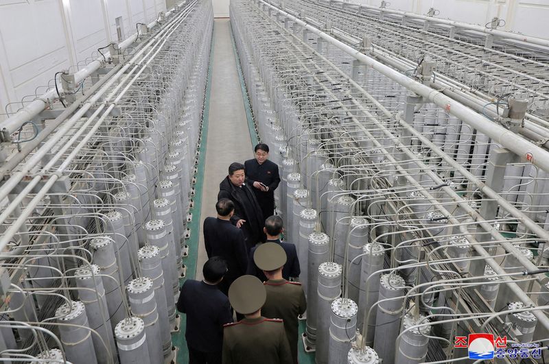 North Korea's Kim inspects new nuclear material plant, urges expansion ...