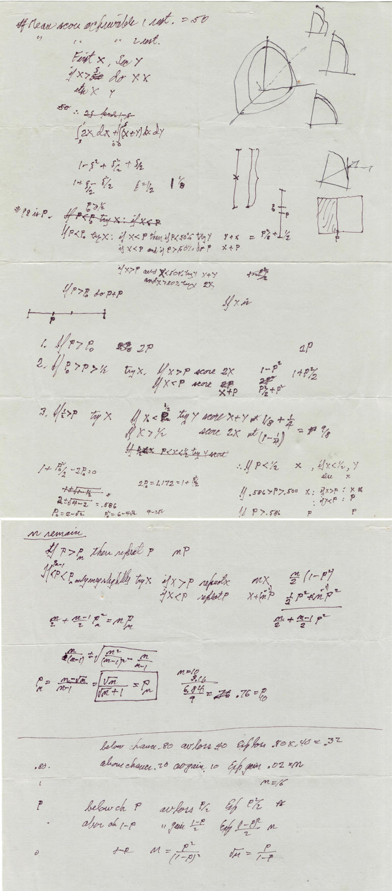 Feynman's decoded note reveals optimal choice strategy
