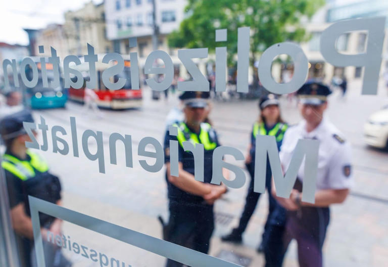 Neue Polizeiwache am Marienplatz mit Graffiti beschmiert