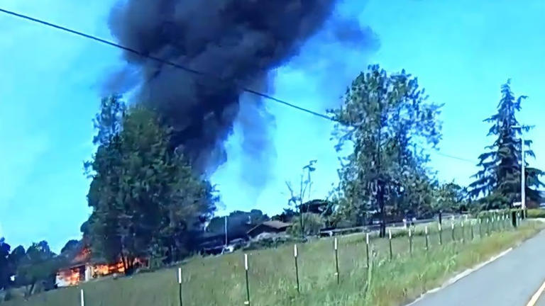 Barn fire near Molalla kills several animals, displaces one person
