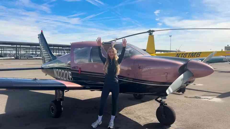 Flying my plane to go golfing
