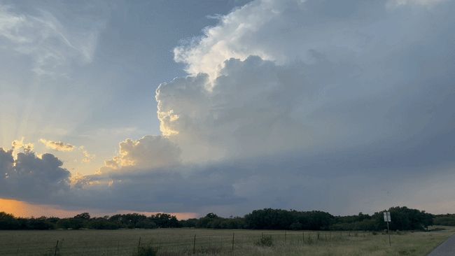 Severe storms give way to stunning sky and rainbow in North Texas