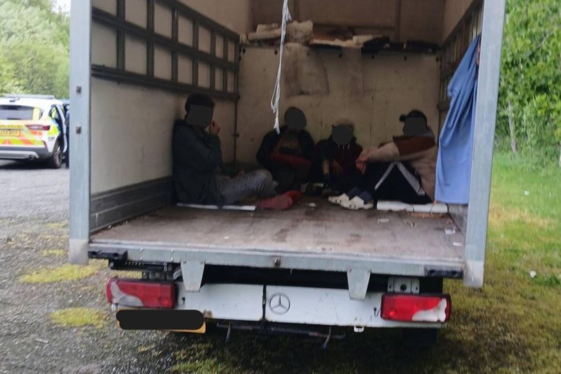 Bizarre discovery inside van's storage compartment during Bradford ...