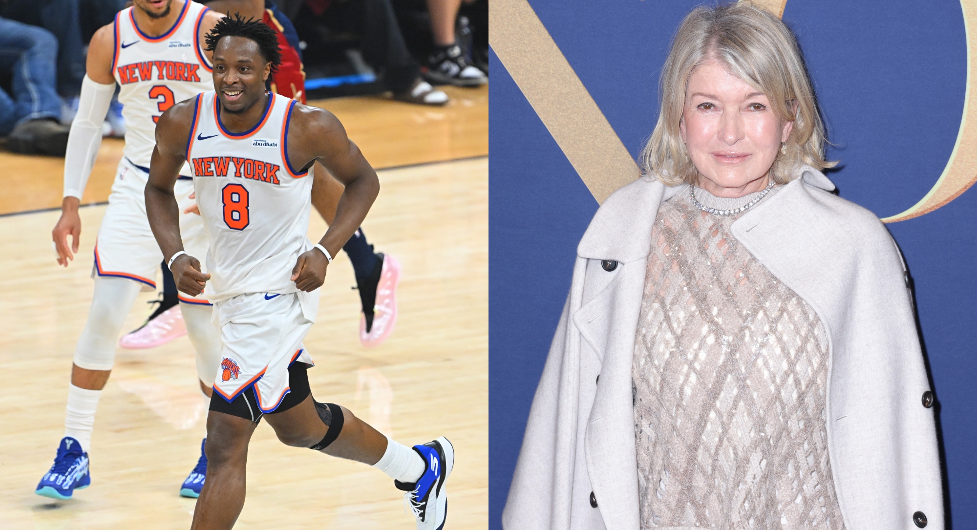 Knicks' OG Anunoby gifts Martha Stewart Skechers ahead of the finals