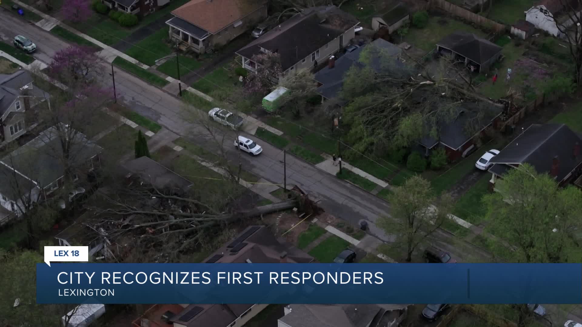 City recognizes first responders