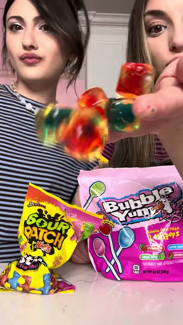 These gummies determine our candy #comedy #sisterchallenge #candy