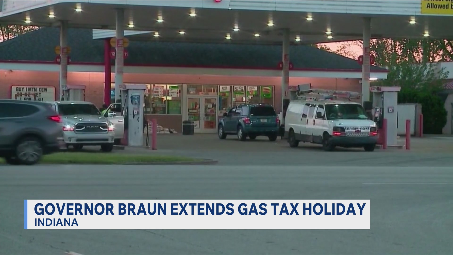 Indiana announces extension of gas tax holiday