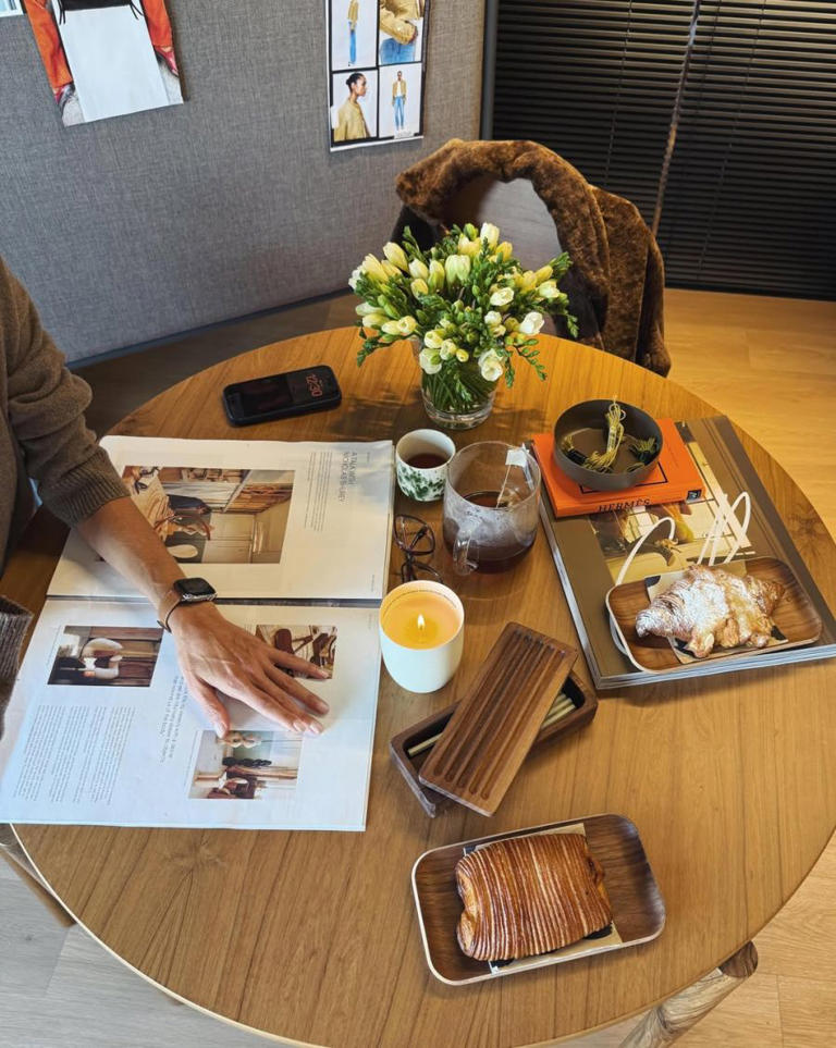 La deco estilo Japandi contemporáneo de Juliana Awada para su mesa de ...
