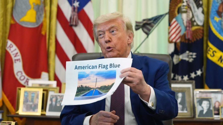 Trump says Reflecting Pool to be completed 'today'