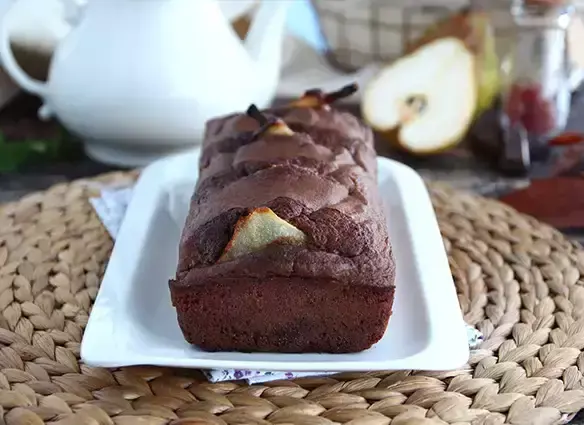 Chocolate pear cake