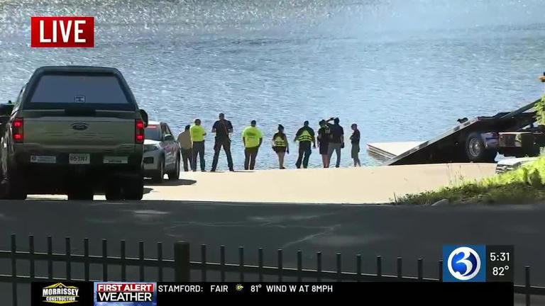 Car plunges into water at boat launch in Barkhamsted
