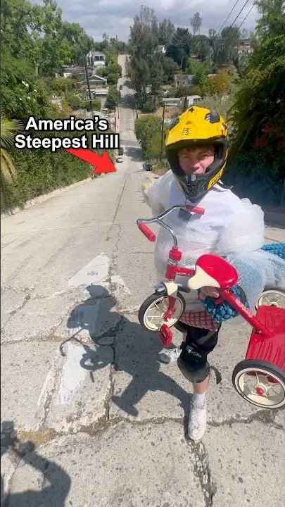 Tricycle vs. America's steepest hill!