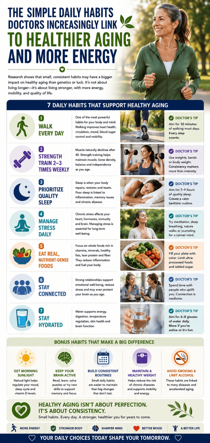 The simple daily habits doctors increasingly link to healthier aging ...