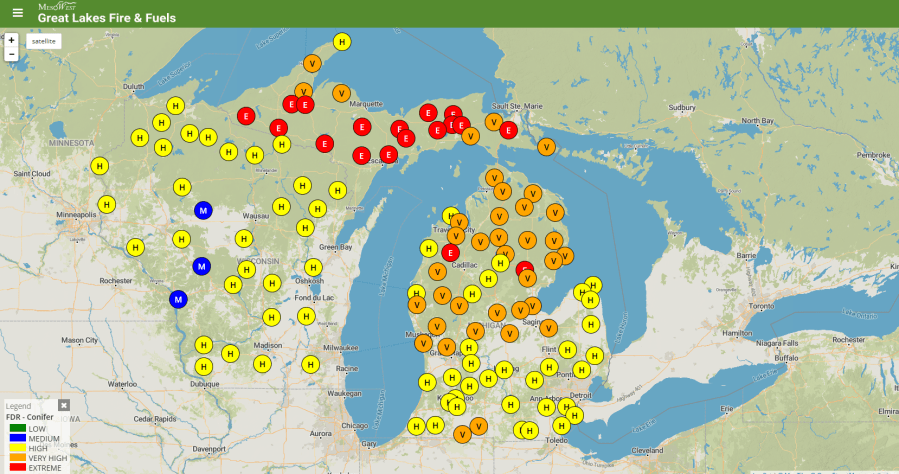 Much of Michigan’s Upper Peninsula under 'extreme' fire danger, DNR says