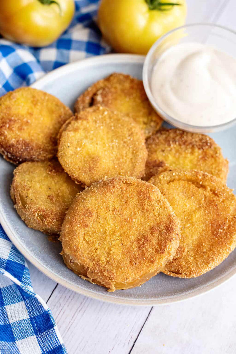 These fried green tomatoes are crispy, tangy, and totally addictive