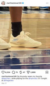 Knicks' OG Anunoby gifts Martha Stewart Skechers ahead of the finals