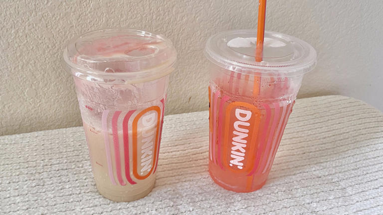 Review: Dunkin's new Barbie pink strawberry cold foam & pink drinks ...