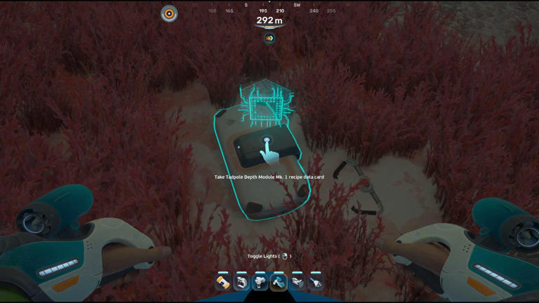 Tadpole depth module Mk. 1 recipe location in Subnautica 2