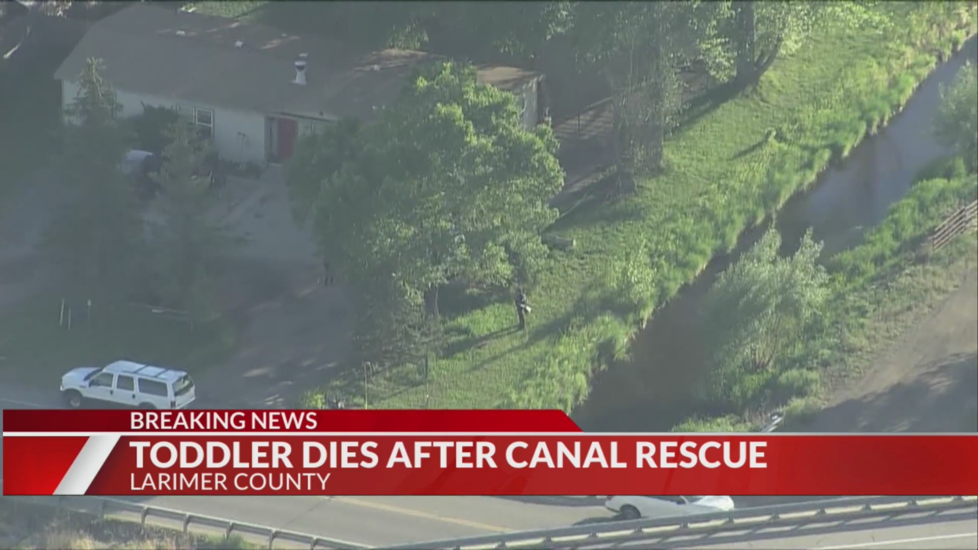 Toddler dies after being pulled from canal in Larimer County